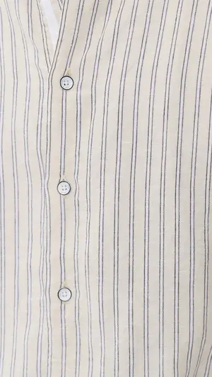 Rag & Bone Finch Long Sleeve Linen Stripe Shirt