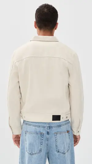FRAME Canvas Trucker Jacket - Off White