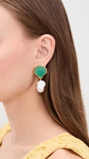 LIZZIE FORTUNATO Marina Drop Earrings