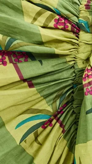 GUADALUPE DESIGN Luciana Palm Pareo Skirt
