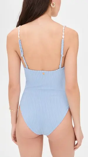 PALMACEA Mare-piece One-piece Swimsuit - Shell Sky