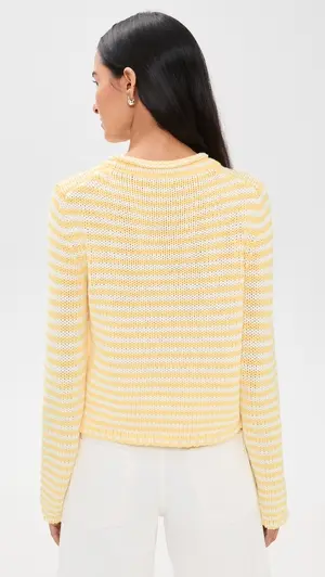 LA LIGNE Fine Stripe Mini Marina Sweater