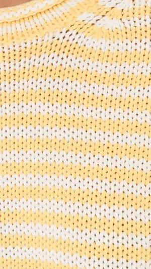 LA LIGNE Fine Stripe Mini Marina Sweater