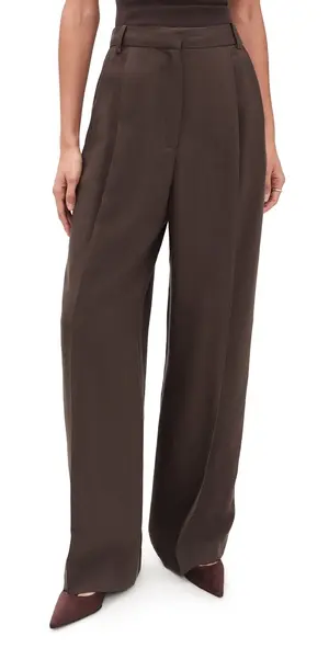 IRO PARIS Helis Trousers - Dark Brown
