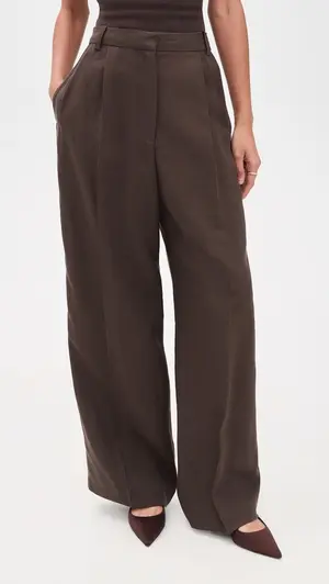 IRO PARIS Helis Trousers - Dark Brown