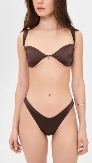 Lioness Lila Bikini Bottom - Chocolate