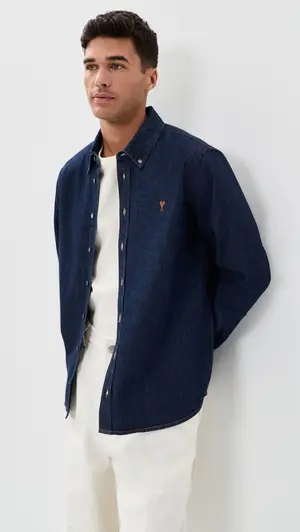 AMI Paris Raw Denim Shirt