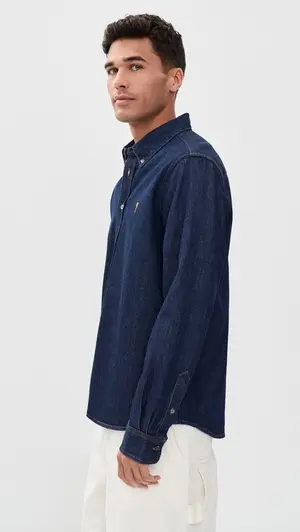 AMI Paris Raw Denim Shirt