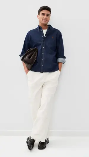 AMI Paris Raw Denim Shirt