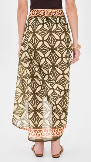 GUADALUPE DESIGN Giada Pareo Skirt - Red