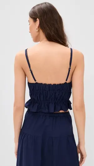 Peixoto Amelia Top - Navy