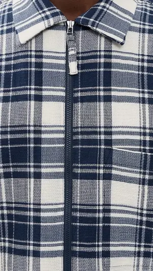 Universal Works Zip Shirt - Navy