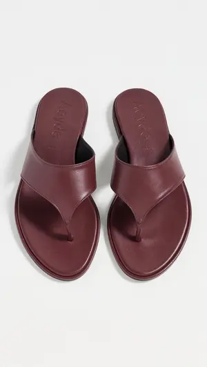 AeydĒ Amaya Nappa Leather Sandals - Port