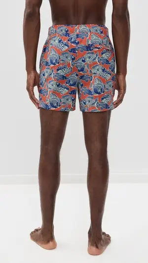 Onia Charles 5" Swim Trunks - Orange Multi