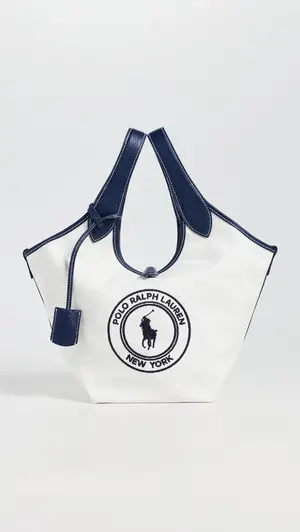 Polo Ralph Lauren Logo Canvas Tote - Paper