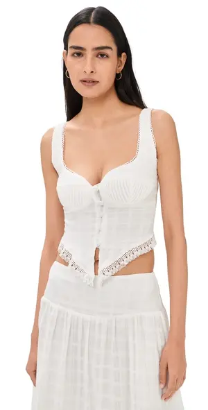 Peixoto Lucia Top - Thatch White