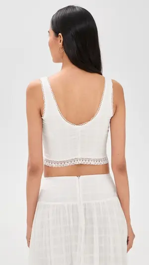 Peixoto Lucia Top - Thatch White