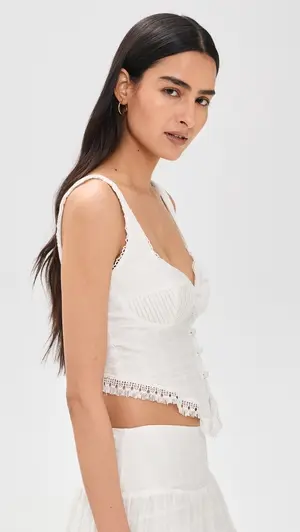 Peixoto Lucia Top - Thatch White