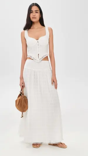 Peixoto Lucia Top - Thatch White