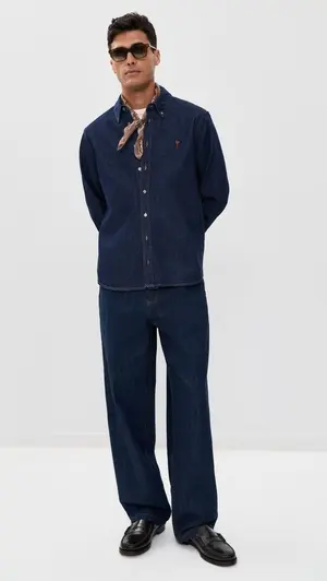 AMI Paris Balloon Fit Jeans - Indigo
