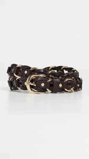 Madewell Woven Ring Belt - Coffee Bean