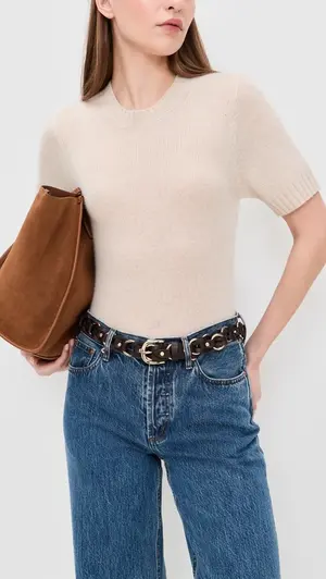 Madewell Woven Ring Belt - Coffee Bean