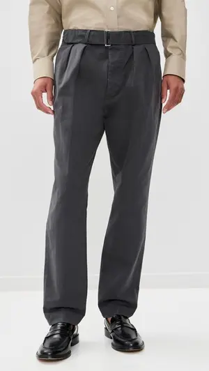 Officine Générale Pleated Twill Chino Pants