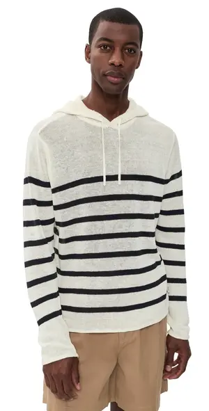 Onia Frank Hooded Striped Sweater