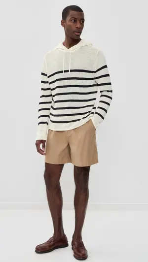 Onia Frank Hooded Striped Sweater