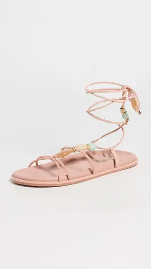 STUART WEITZMAN Majorca Wrap Sport Sandals - Blushful