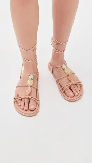 STUART WEITZMAN Majorca Wrap Sport Sandals - Blushful