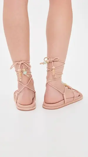 STUART WEITZMAN Majorca Wrap Sport Sandals - Blushful