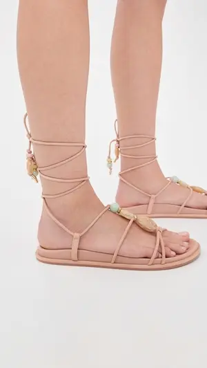 STUART WEITZMAN Majorca Wrap Sport Sandals - Blushful