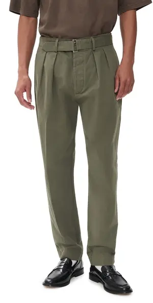 Officine Générale Pleated Twill Chinos