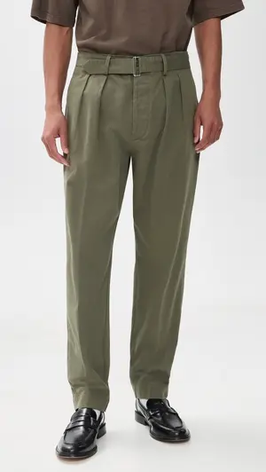 Officine Générale Pleated Twill Chinos