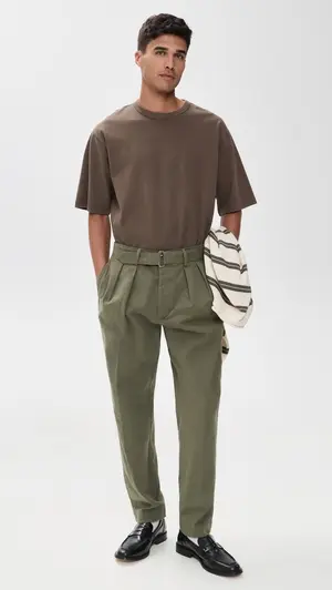 Officine Générale Pleated Twill Chinos