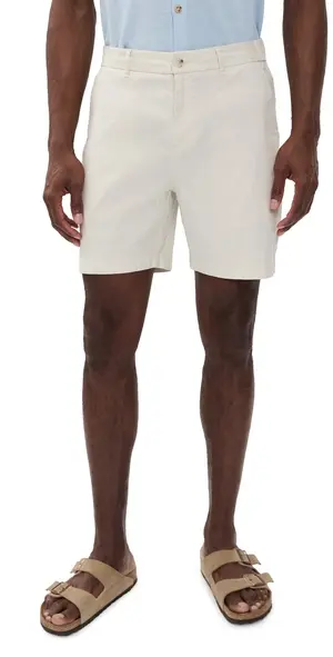 Onia Stretch Linen Shorts - Stone
