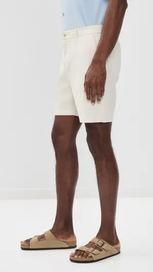 Onia Stretch Linen Shorts - Stone