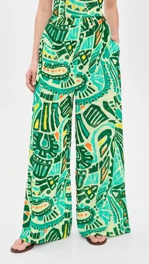 Eywasouls Malibu Seby Tropical Print Pants - Jungle Rhythm