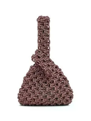 HIBOURAMA Niky Knot Clutch - Neutrals