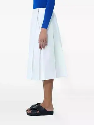 JIL SANDER A-line Pleated Midi Skirt