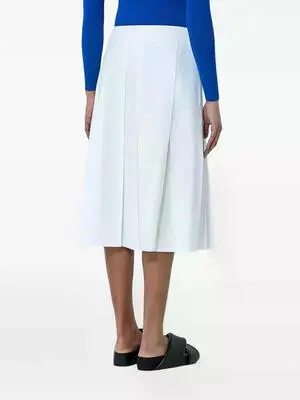 JIL SANDER A-line Pleated Midi Skirt