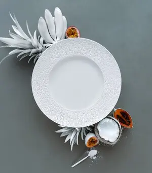 Bernardaud Ecume Dinner Plate - White