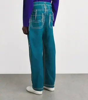 CRAIG GREEN Cotton Embroidered Trousers