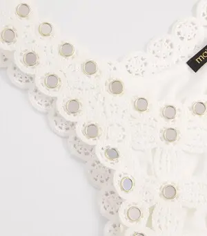 Maje Mirror-detail Crochet Tank Top