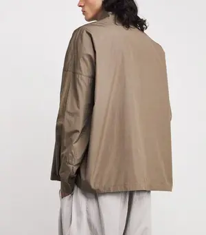 THE ROW Trenton Cotton Jacket - Green