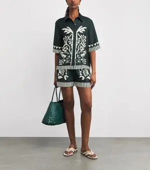 ERES Floral Print Silk Émeraude Shirt - Green