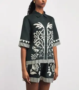 ERES Floral Print Silk Émeraude Shirt - Green