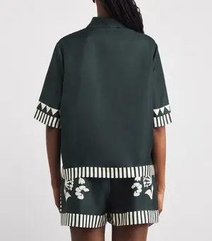 ERES Floral Print Silk Émeraude Shirt - Green