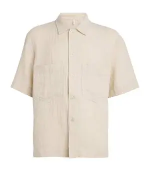 SUNFLOWER Linen-cotton Adam Shirt - White